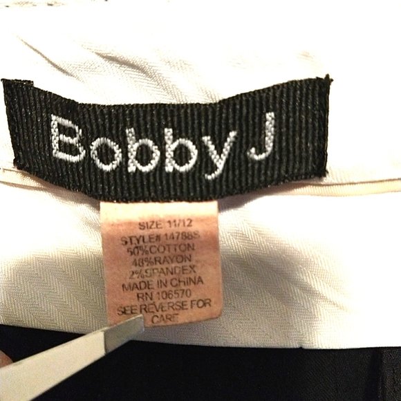 Bobby J | Pants & Jumpsuits | Vtg Bobby J Culottes Blackblack Stripes ...